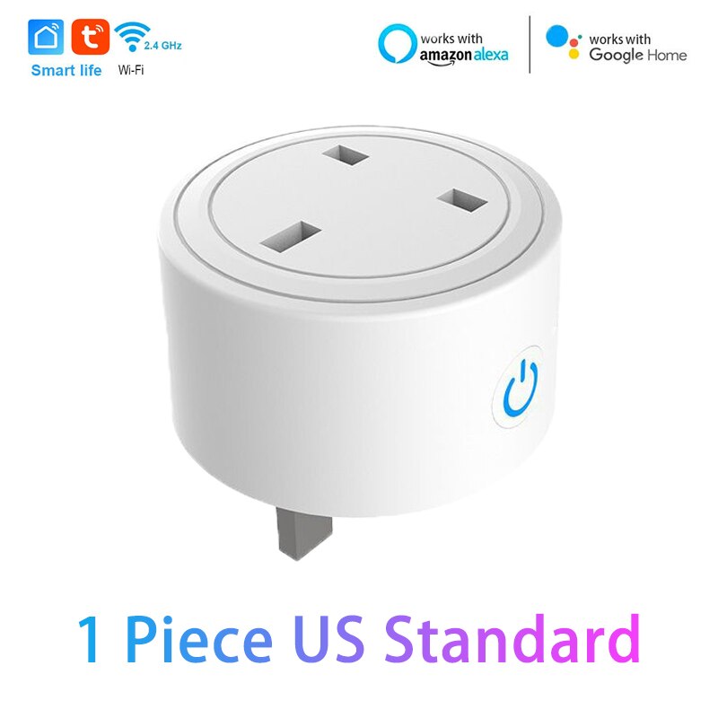 AC 90-250V UK/US Tuya Smart Life WiFi Smart Plug W... – Grandado