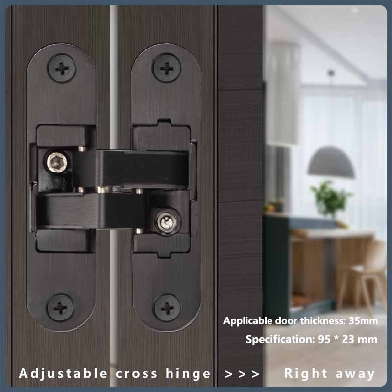 Three-dimensional adjustable invisible door hinge ... – Grandado