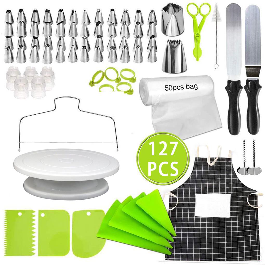 127pcs Cake Decorating Tools Kit Household Apron I... – Vicedeal