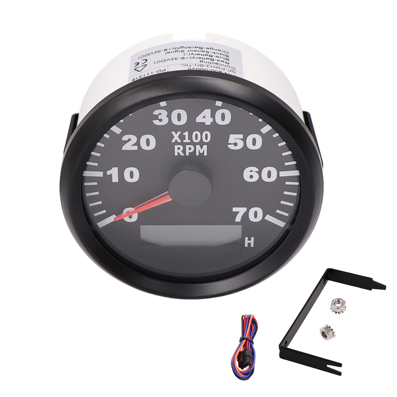 Marine Tachometer 0 ~ 9990 RPM/0 ~ 7000 RPM Auto L... – Vicedeal