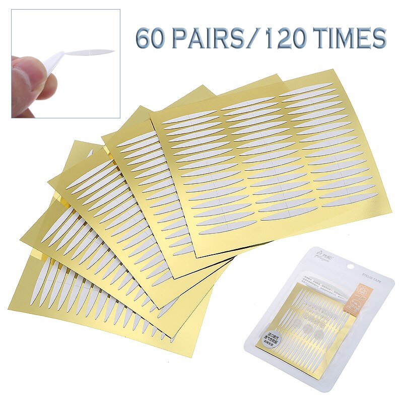 60 pares de pegatinas de párpados invisibles autoadhesivas de doble ...
