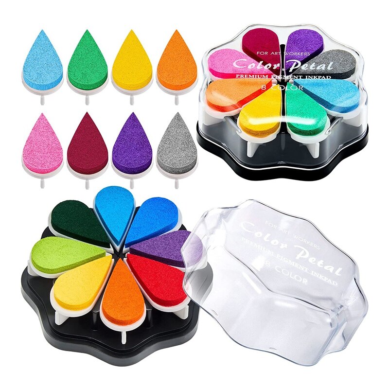 2 Dozen Inkt Stempel Pad Bloemblaadje Vorm Craft S... – Vicedeal