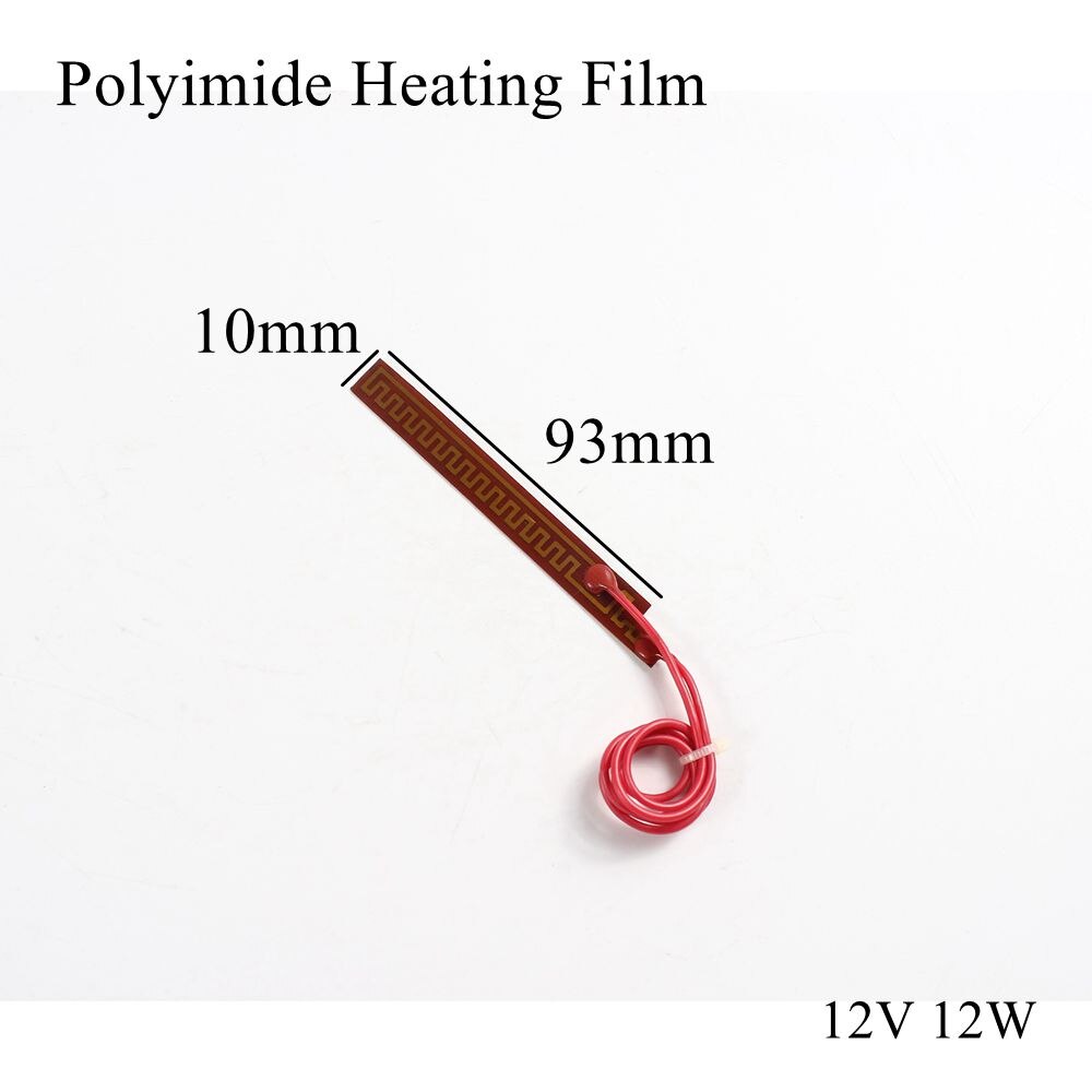 93x10mm 12V 12W PI Heating Film Plate Polyimide El... – Grandado