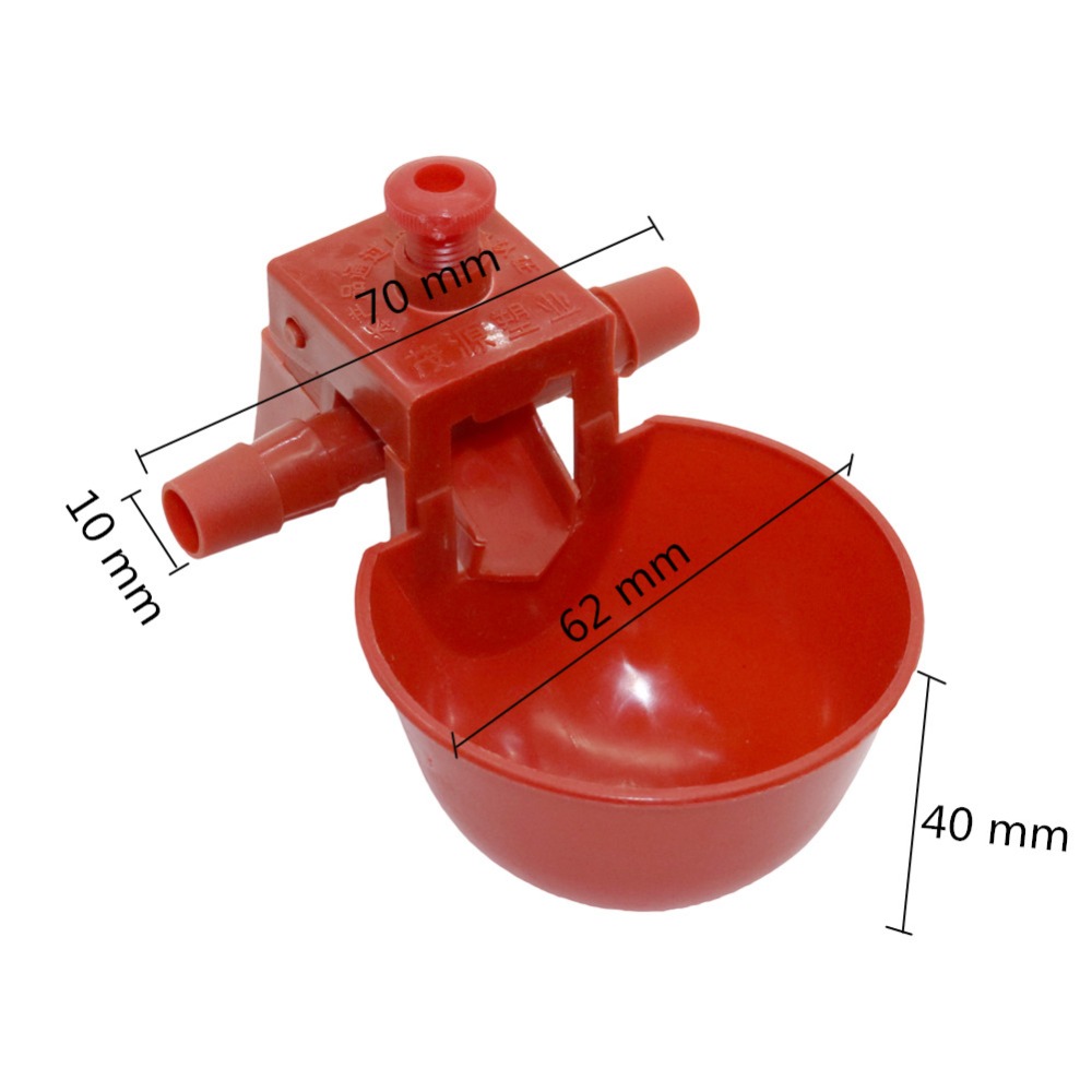 50 Sets Red Quail Waterer Animal Feeders Automatic... – Grandado