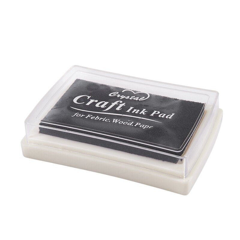 Black Ink Pad Rubber Stamp Finger Print Craft Non-... – Vicedeal