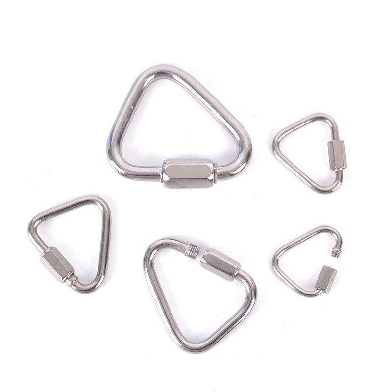 Triangle Carabiner Stainless Steel Keychain Snap C... – Vicedeal