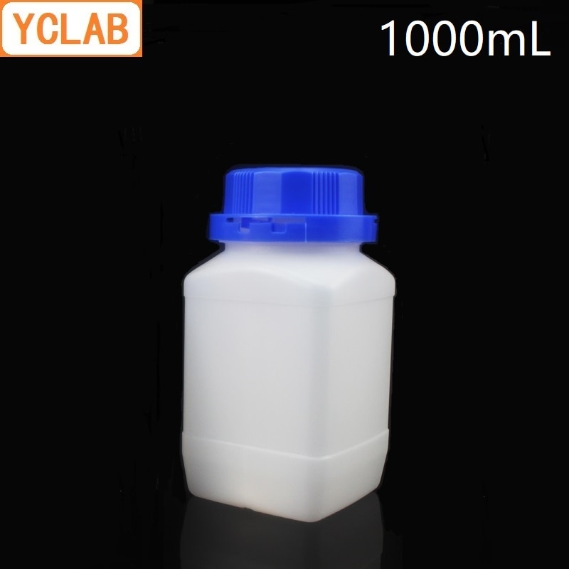 YCLAB 1000mL Square Sampling Bottle HDPE Plastic 1... – Vicedeal