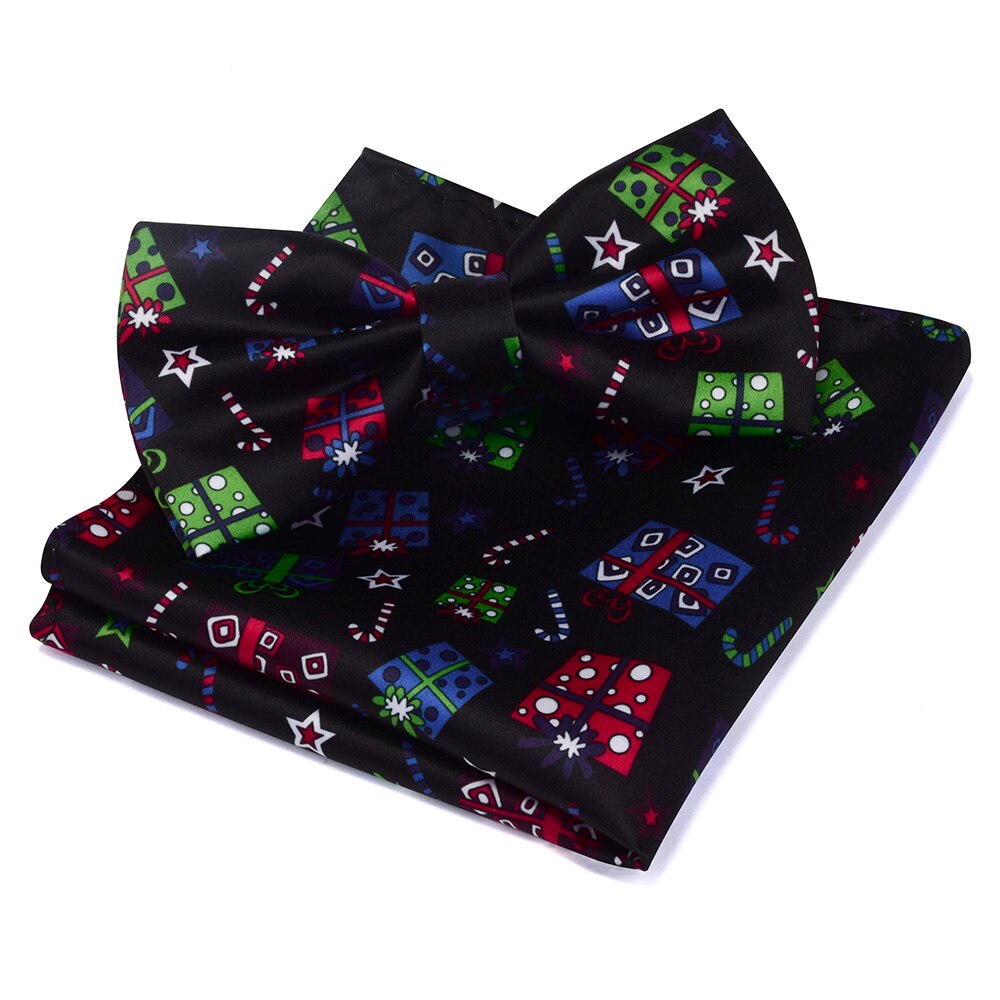 GUSLESON Kerst Strikje Pocket Vierkante Set Boom S... – Grandado