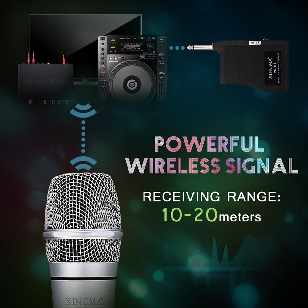 Wireless Microphone VHF Handheld Wireless Dynamice... – Grandado