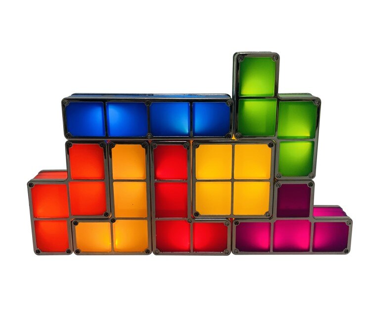 Big size Tetris Stackable Night Light, 7 Colors In... – Grandado