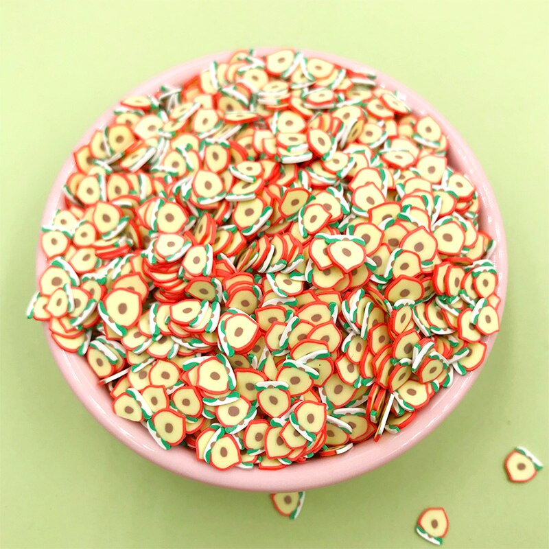50g Peach Slice Polymer Clay Sprinkles for Crafts ... – Grandado
