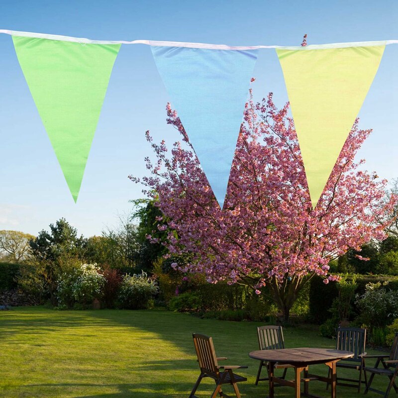 ! 125 Feet Multicolor Nylon Pennant Banners With 1... – Grandado