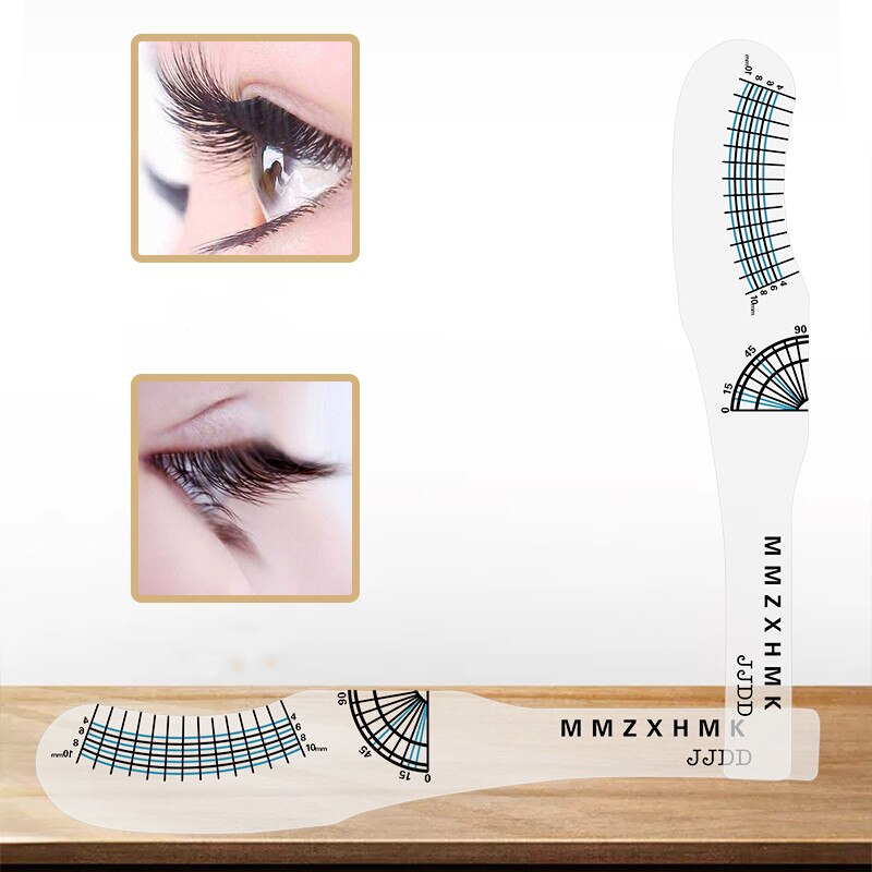 2pcs/set Eyelash Measuring Ruler Eyelashes Length ... – Grandado