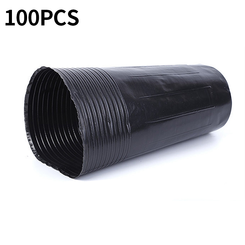 100pcs PE Plastic Planting Bag Black Nursery Pots ... – Vicedeal