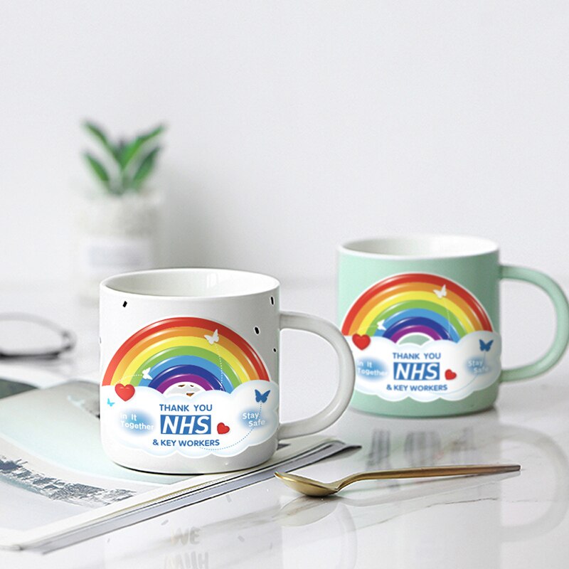 Thank You NHS Rainbow Sticker For Laptop Car Decor... – Grandado