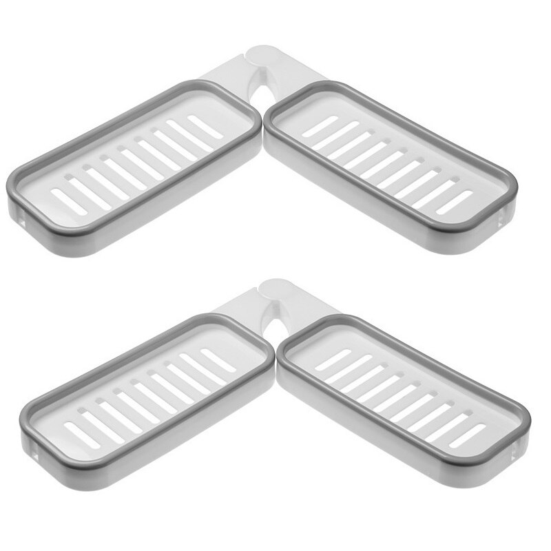 1-2PCS Wall Mounted Plastic Storage Rack Bathroom ... – Grandado