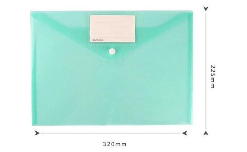 HKYSHP 2PCS/set A4 snap file bag PP color transpar... – Grandado