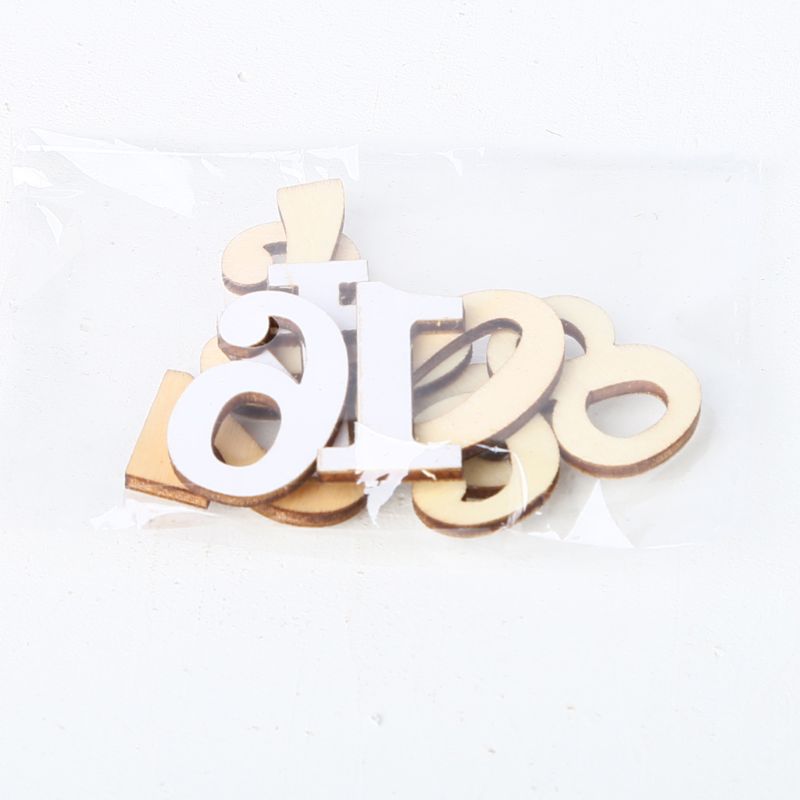 10Pcs DIY Wooden Numbers 0 to 9 Decorative Sign Bo... – Grandado