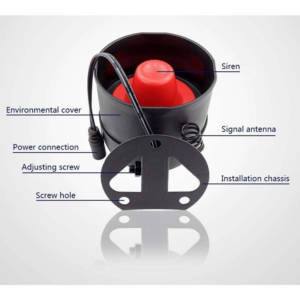 1 Tone Outdoor Security Sound Siren Horn Speaker M... – Vicedeal