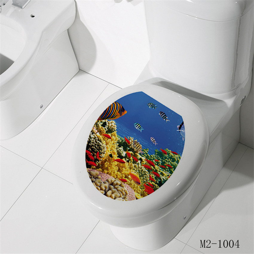 Toilet Sticker Decoration Wallpaper Bathroom Decor... – Grandado