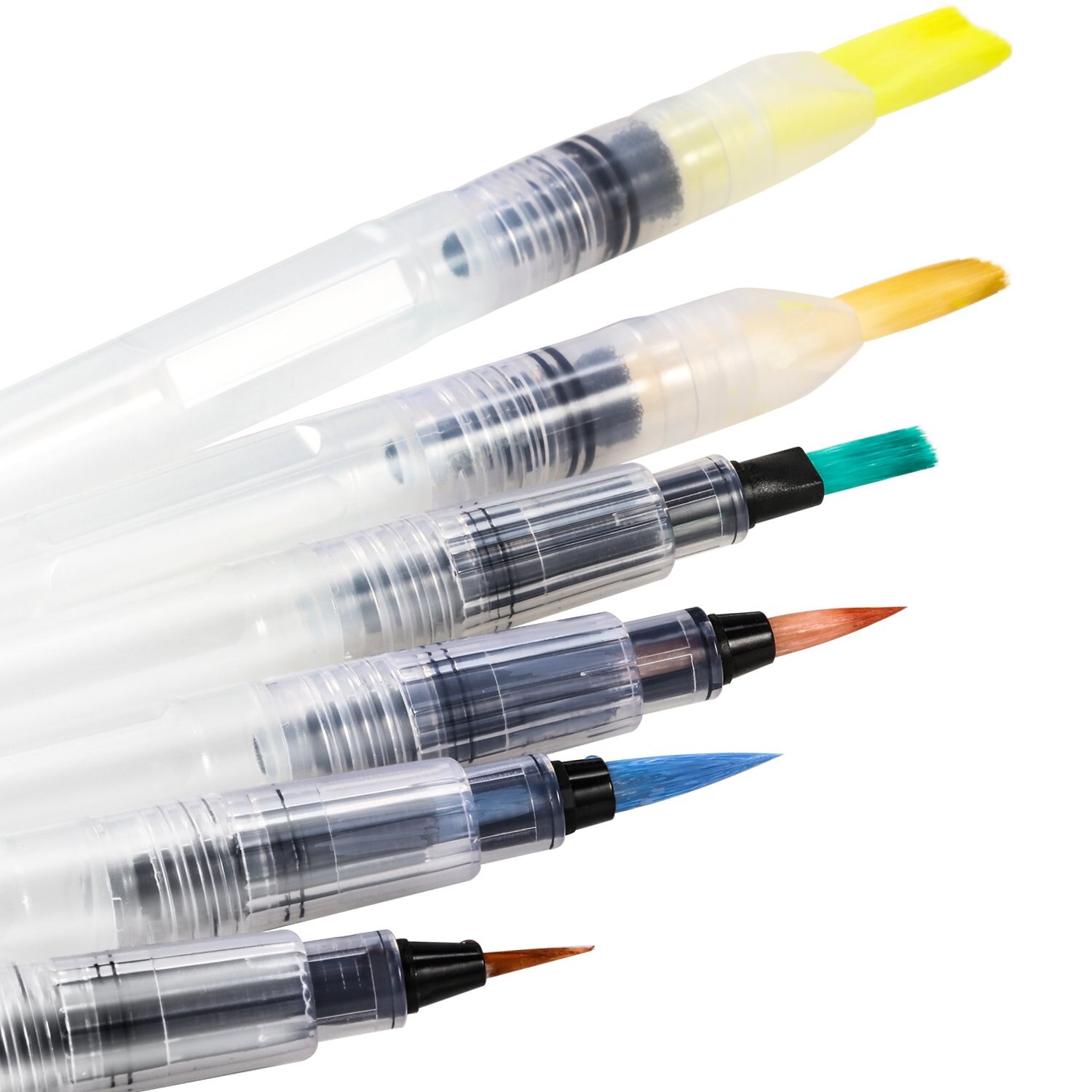 Aquarell Pinsel Stift 6 Stck sortiert Pinsel Tipps... – Grandado