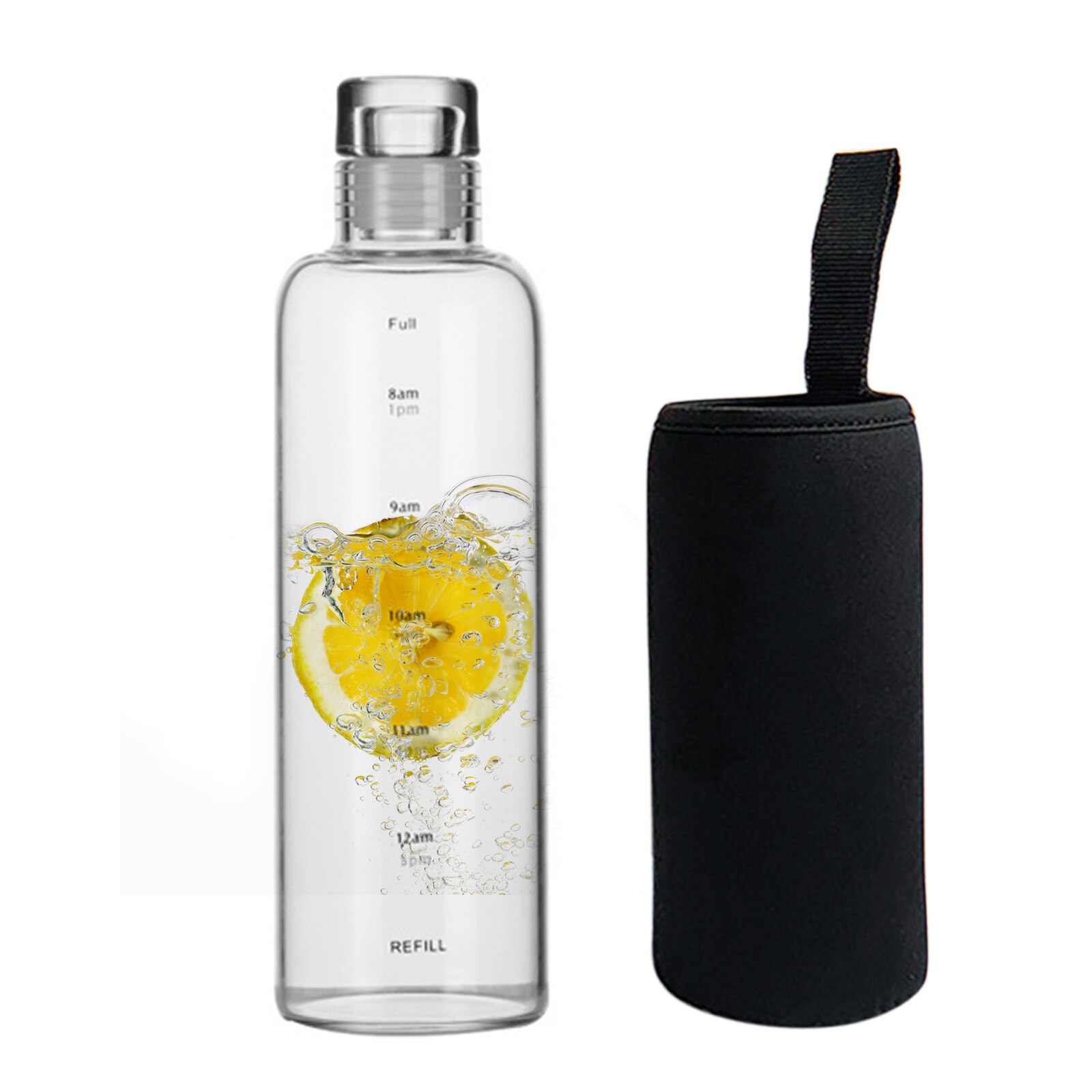 Botella de cristal de gran capacidad con marcador ... – Grandado