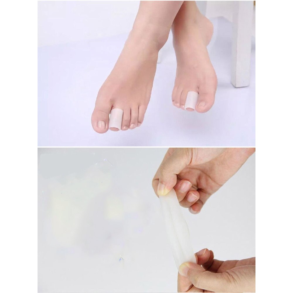2x Toe Silicone Gel Protector Sleeve Tubes Ingrown... – Vicedeal