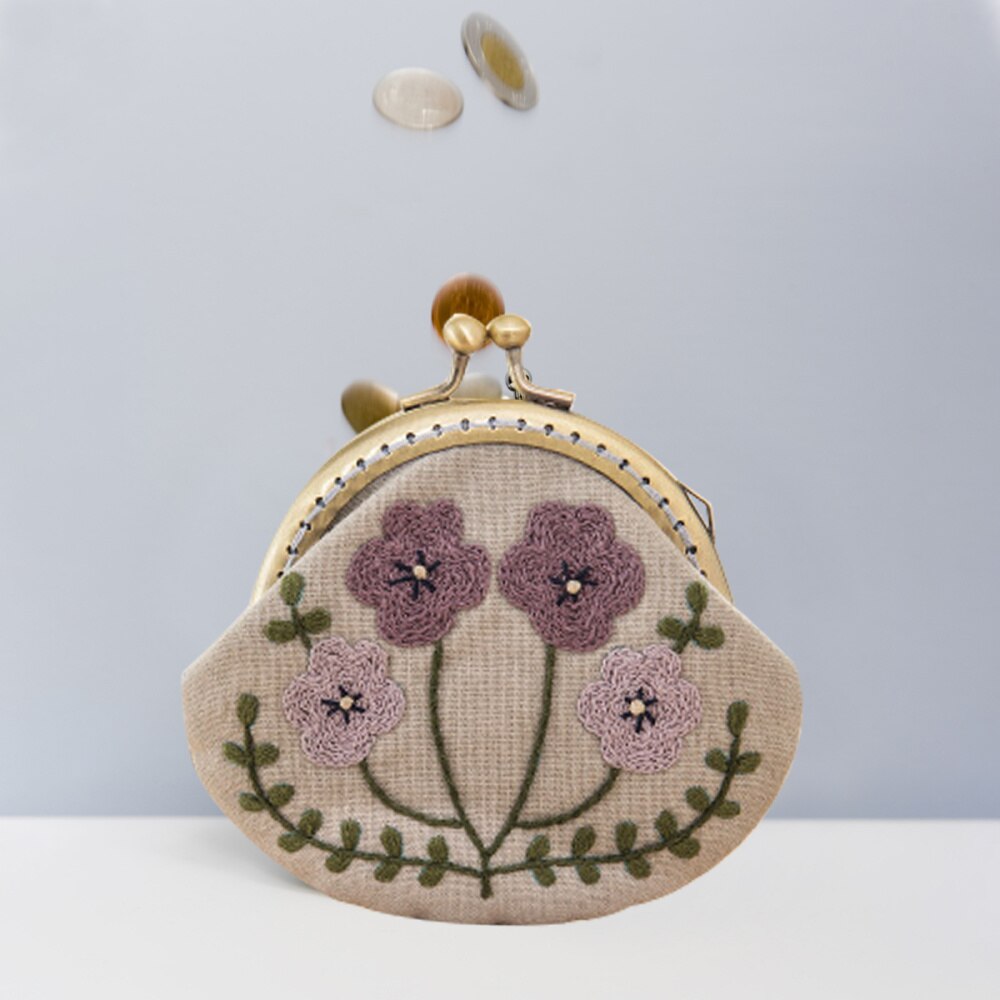 1 Set DIY Coin Purse Embroidery Pouch Making Mater... – Vicedeal