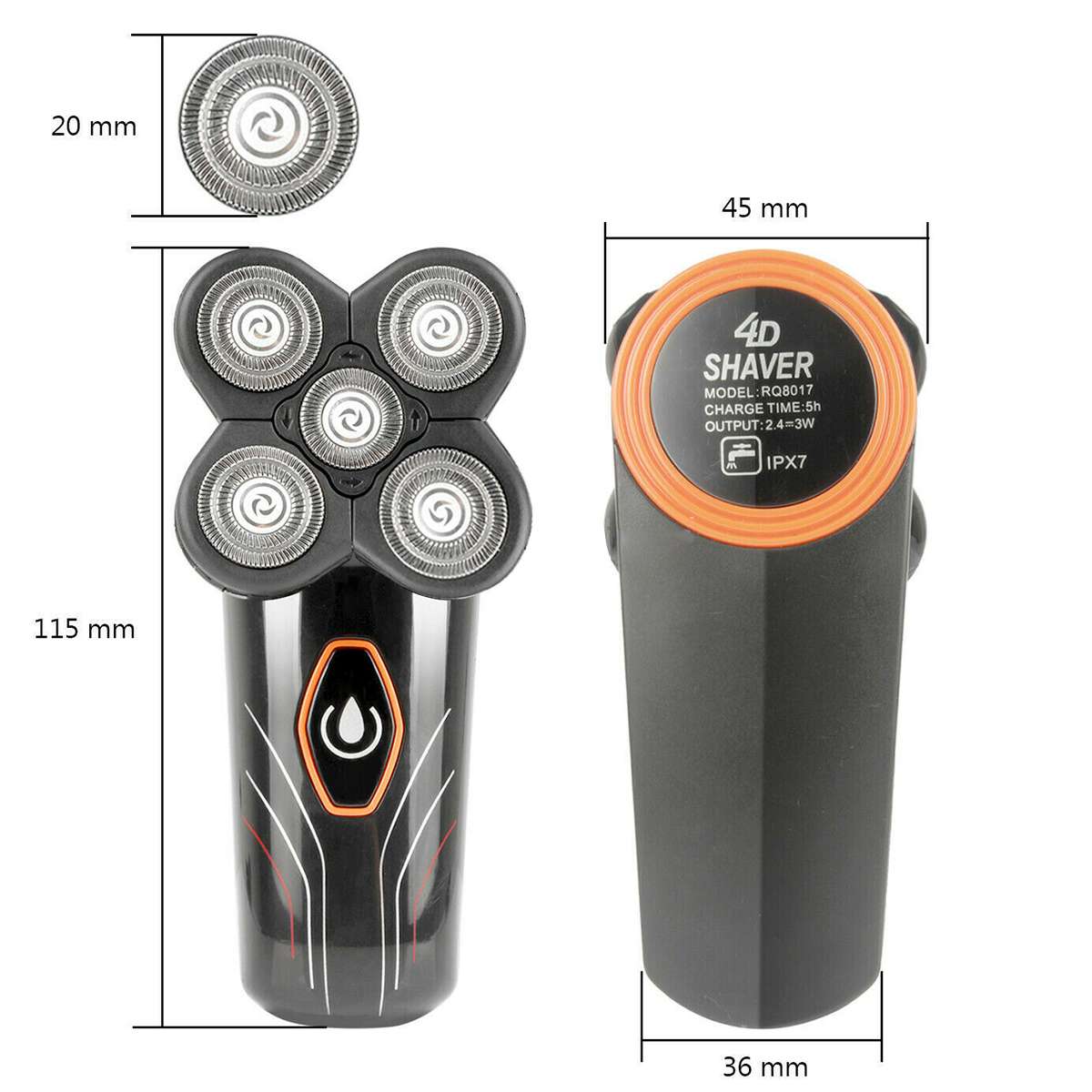 Waterproof USB Rechargeable Electric Shaver 5 Floa... – Grandado