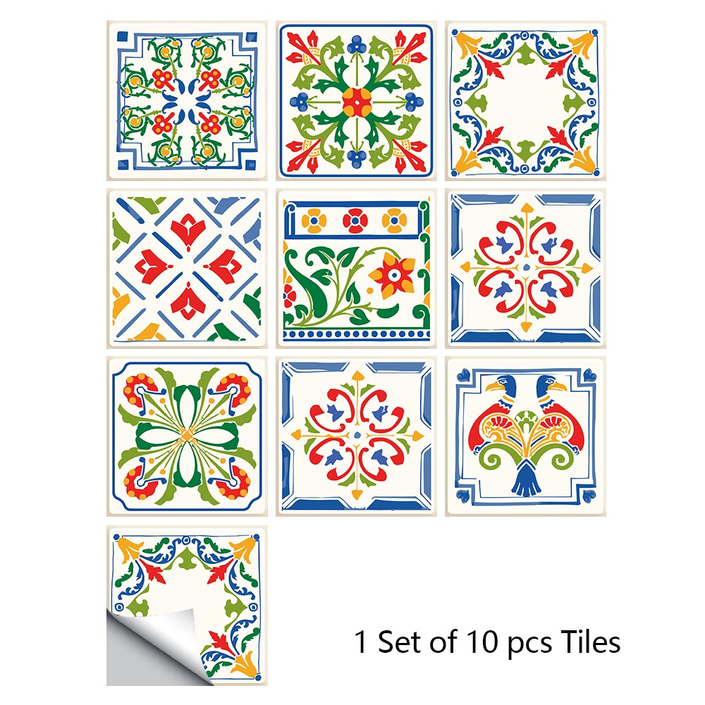 10 stk / sæt 10/15/20/30cm farverige hårde fliser ... – Grandado