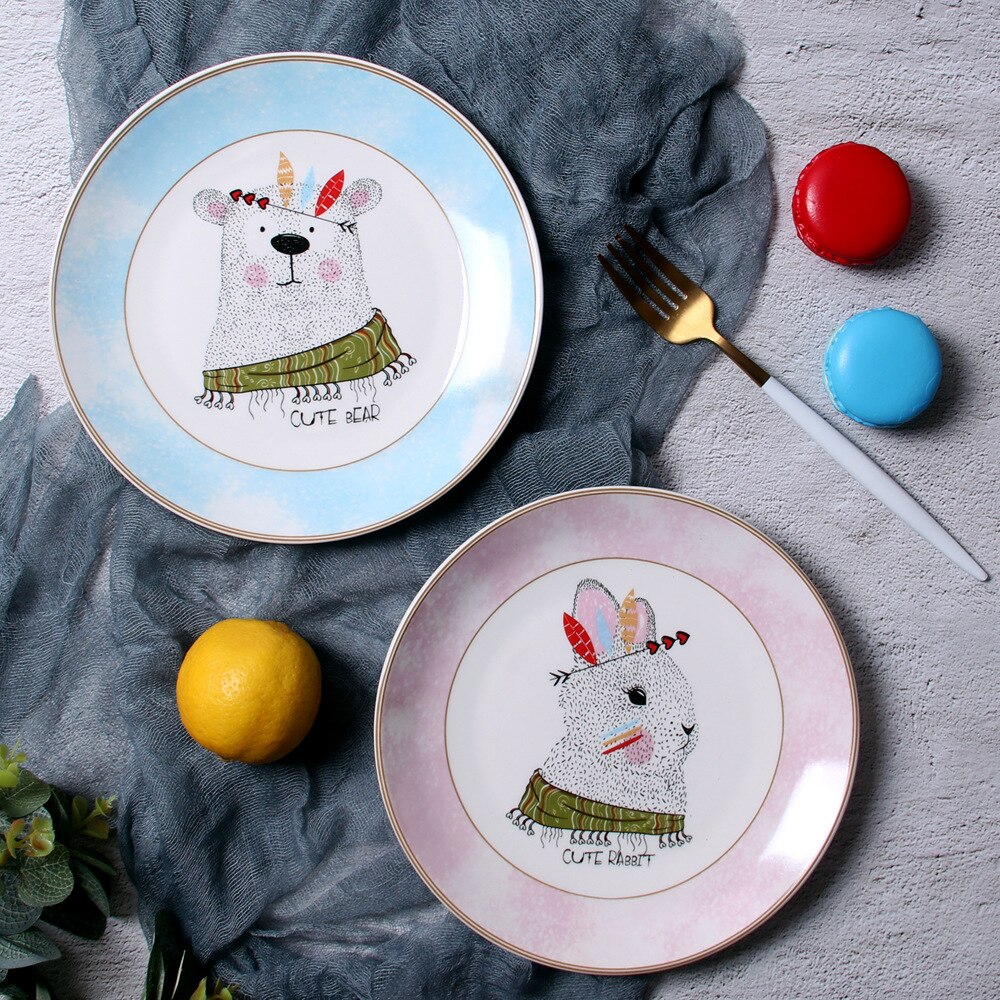 Nordic Cartoon Klein Dier Keramische Plaat Prachti... – Vicedeal