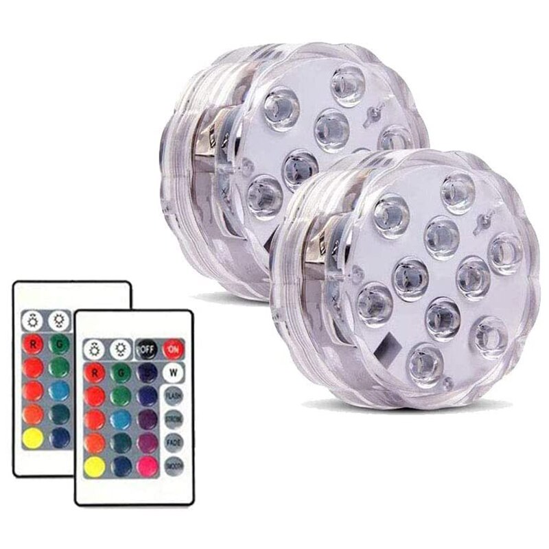 Luz Led sumergible que funciona con pilas 16 color... – Grandado