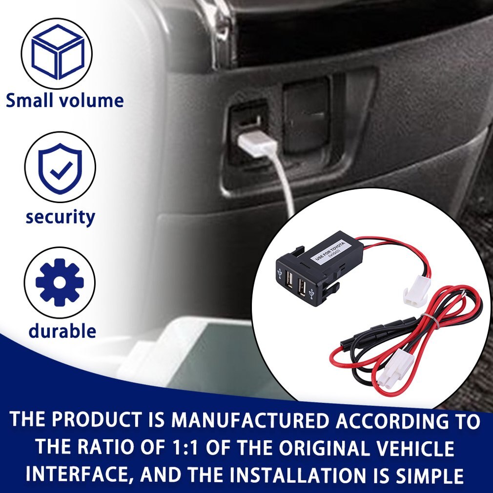 Auto Usb-poort Lader Voor Toyota Dual Usb Socket C... – Grandado