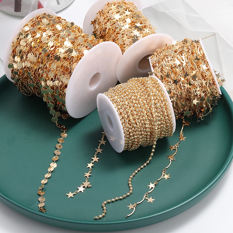 No Faded 1meter Chains Star Link Copper Chains DIY... – Vicedeal