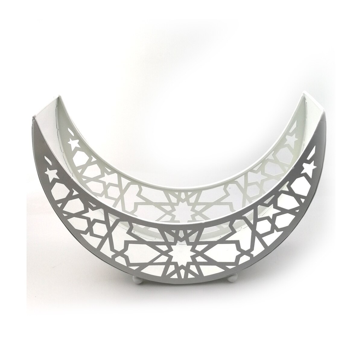 Eid Star Moon Wooden Food Tray Hollow Up Carved Mu... – Grandado