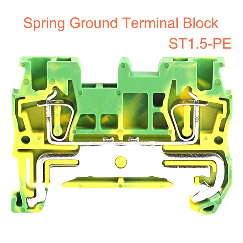 1Pcs Spring Ground Terminal Blocks ST1.5-PE Din Ra... – Vicedeal