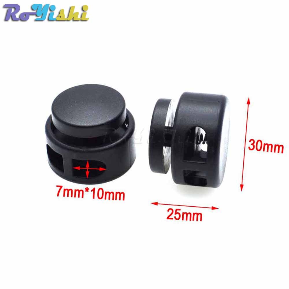 100pcs/pack Plastic Cord Lock Stopper Toggle Clip ... – Grandado