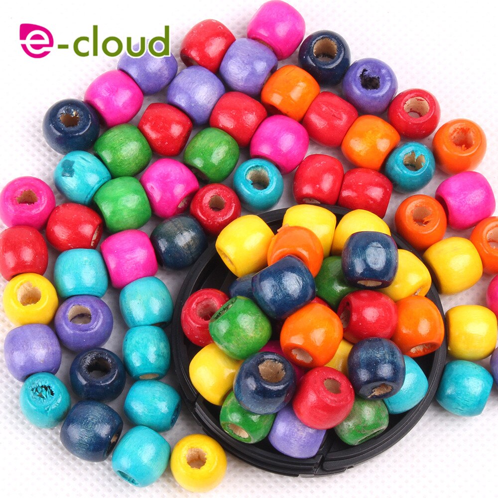 Multi Color Ronde Hout Haar Kralen Dread Dreadlock... – Vicedeal