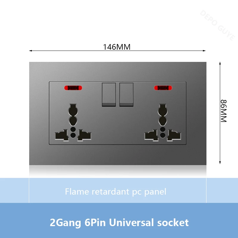 Universal 18W Type-C Plug Quick Charging Dual 3-pi... – Grandado
