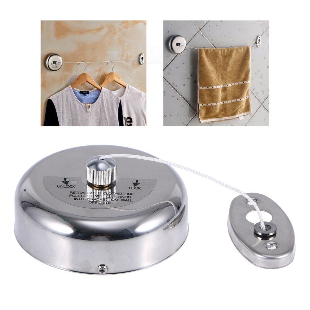 304 Stainless Steel Retractable Single Clothes Lin... – Grandado