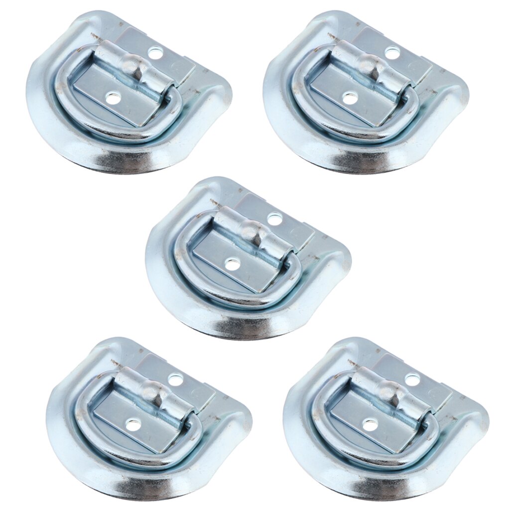 5 Pcs/lot Black Steel D Ring Tie Downs BoltOn Trai... – Grandado