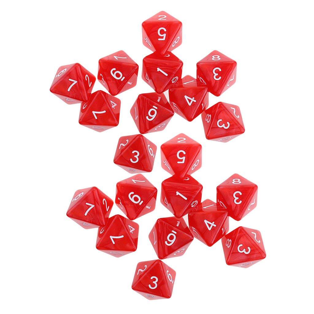 20pcs 8 Sided Dice D8 Polyhedral Dice for D&D Role... – Grandado