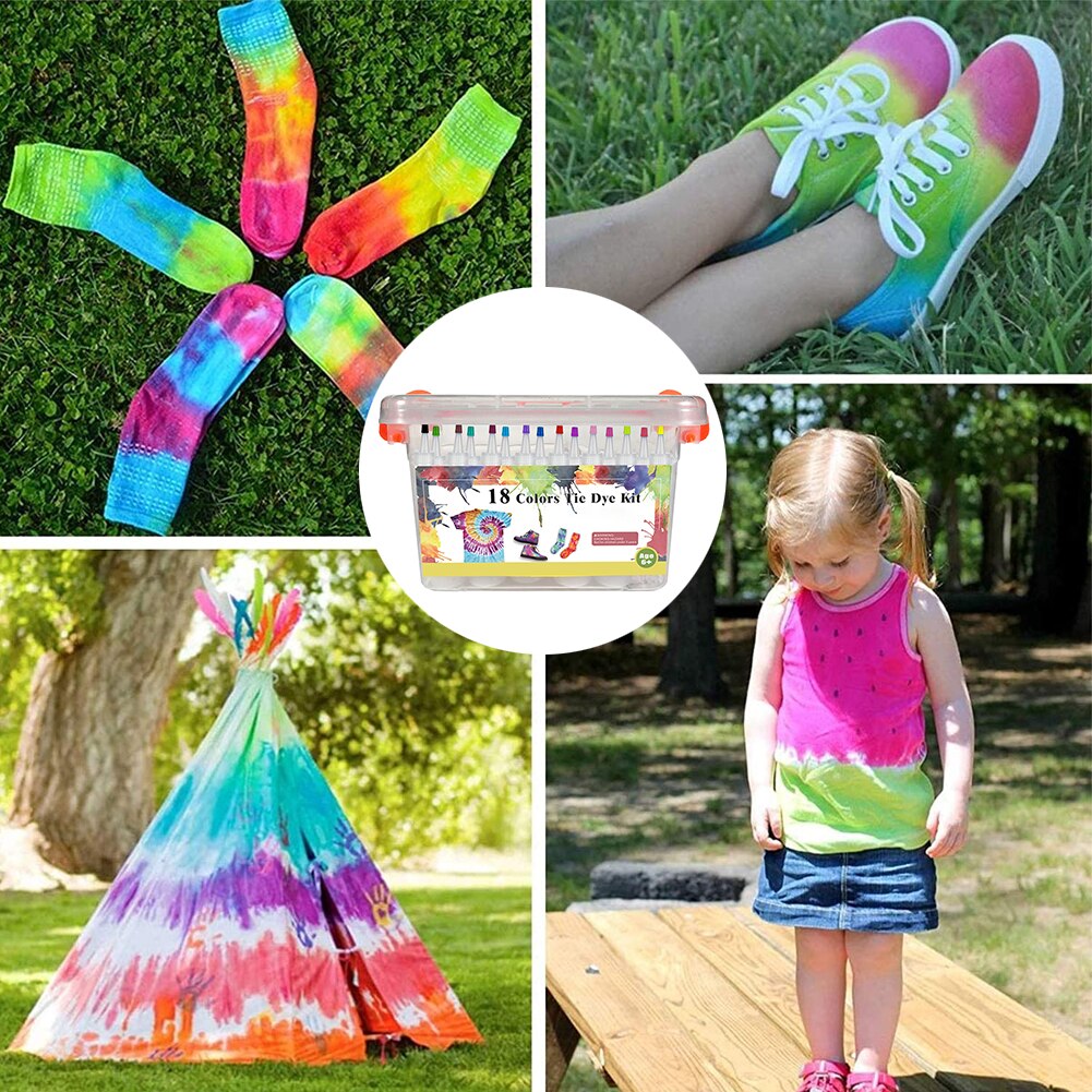 Tie Dye Kit DIY Fabric Dye Set Textile Paint Set K... – Grandado