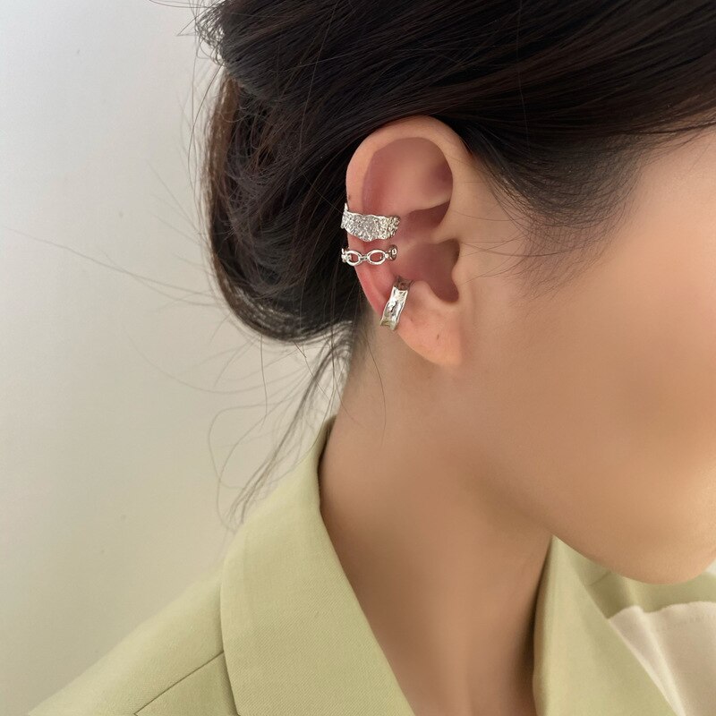 Simple Cross Clip Earrings For Women Girls Cute Pe... – Grandado