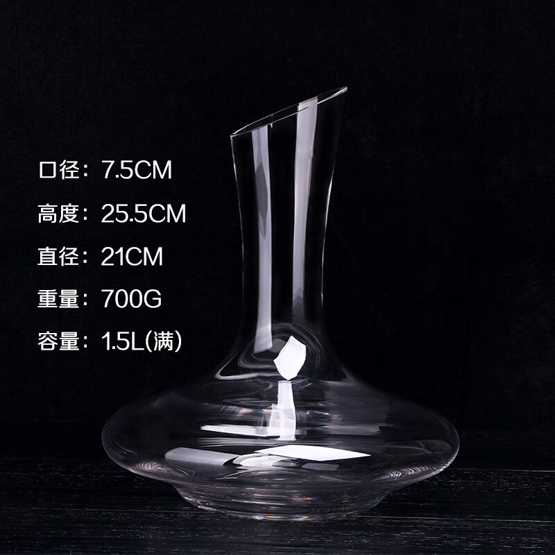 High-end Lead-free Crystal Glass Oblique Mouth Dec... – Vicedeal