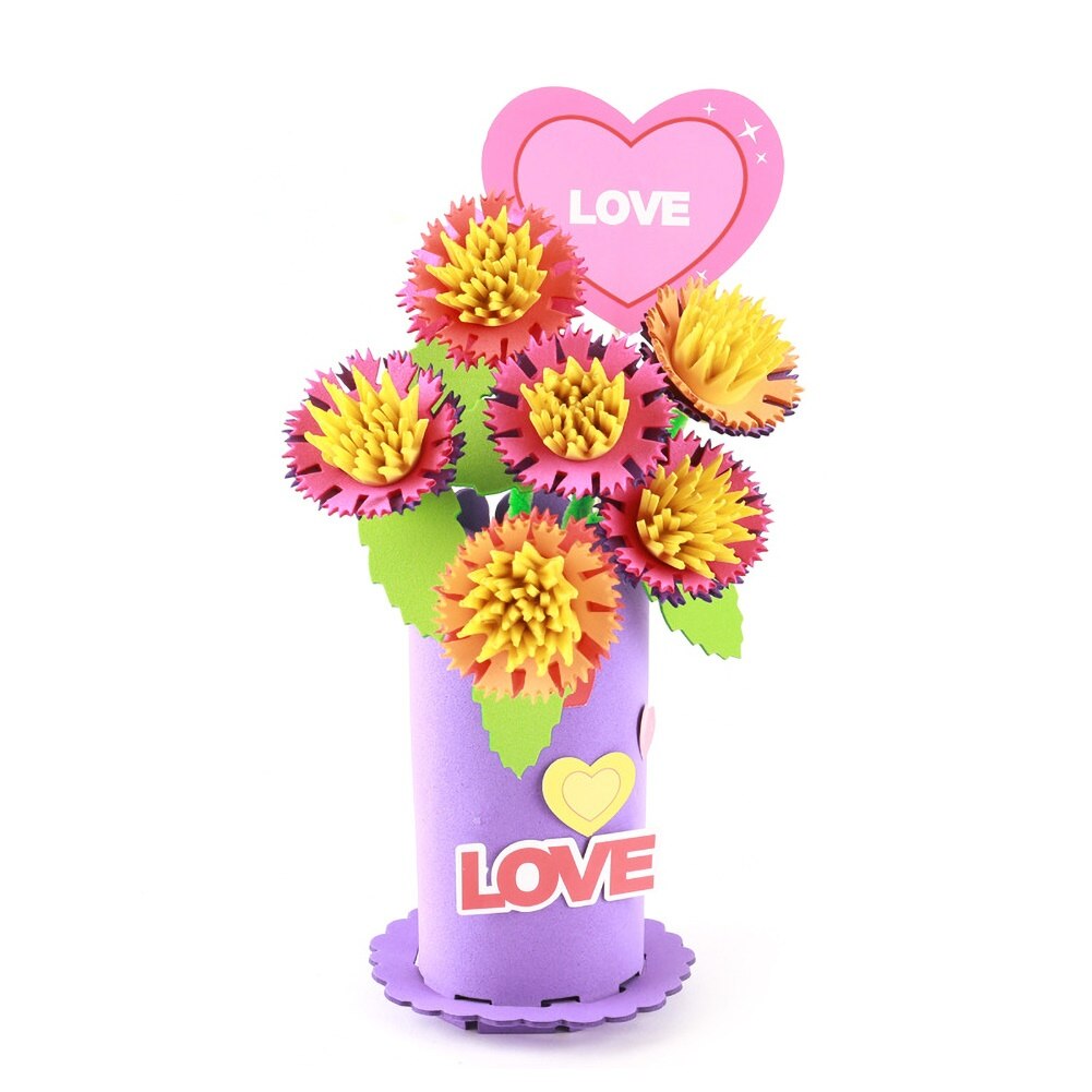 4Pcs/Set Kids DIY EVA Potted Flower Handmade Craft... – Grandado