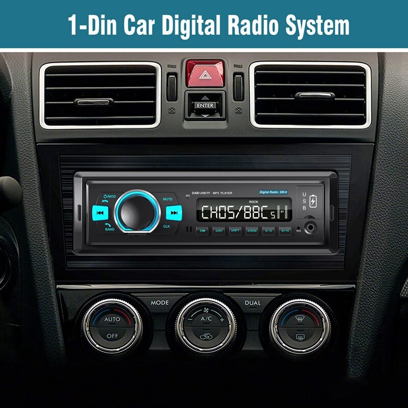 1Din Car Radio DAB Digital Radio Dual USB FM MP3 B... – Grandado