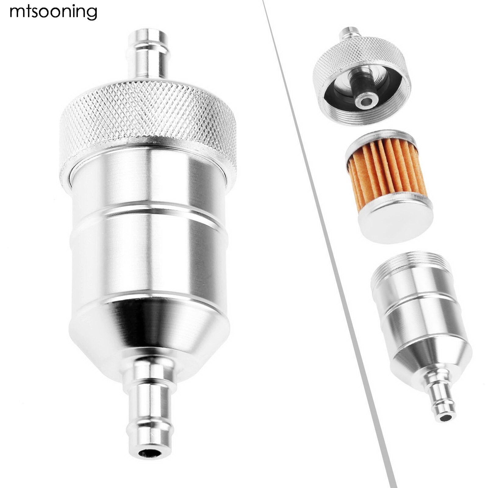 Mtsooning 8Mm Benzine Gas Fuel Filter Cleaner Zilv... – Grandado