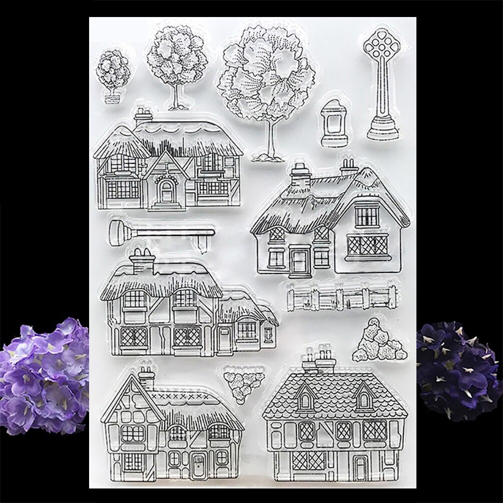 DIY Haus Klare Stempel transparent transparent Gum... – Grandado