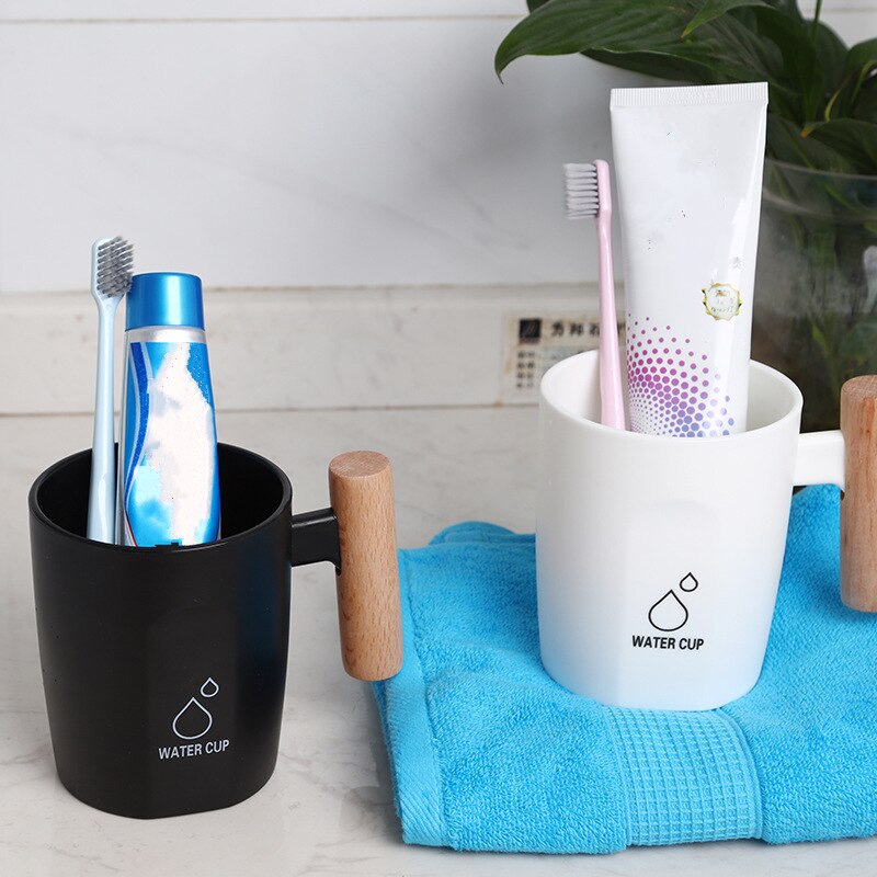 Nordic Reizen Draagbare Wassen Cup Met Houten Hand... – Grandado